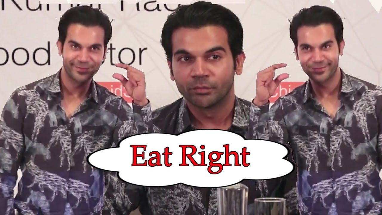 Raj Kumar Rao At 'The Eat Right Movement' Campaigns - YouTube