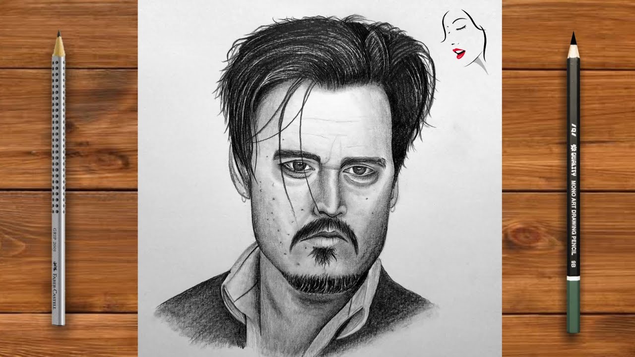 How to Draw a Boy sketch easy way | John Sparrow / Pencil skwtch ...