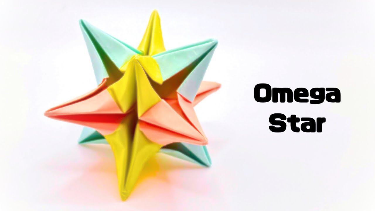 Origami 3D Omega Star || How to make Origami || Paper Craft Tutorial ...