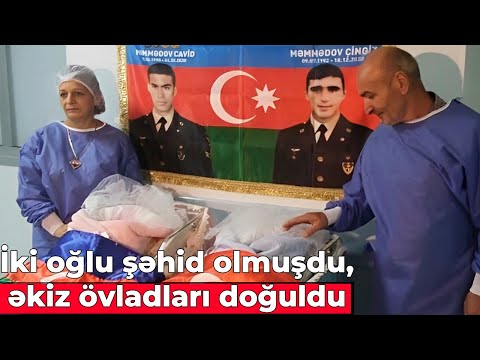 2 oğlu şəhid olmuşdu, əkiz övladları doğuldu