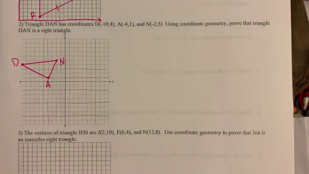 Proving a Triangle is a Right Triangle - YouTube