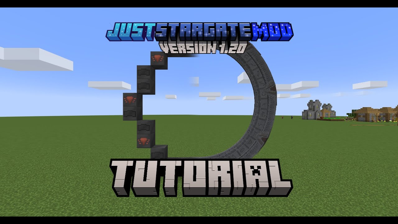 How to build a stargate | JSG 101 | Just Stargate Mod Tutorial - YouTube