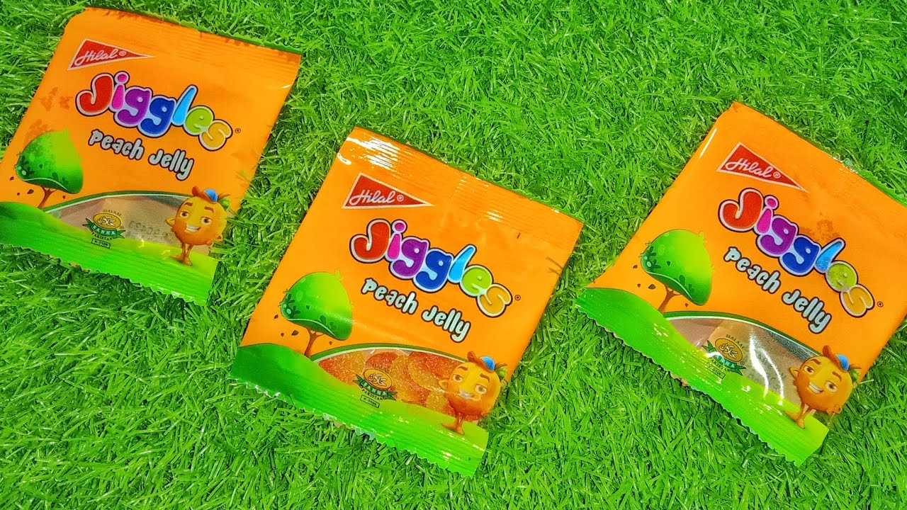 lot's of jelly jiggles peach 🍑 jelly unboxing satisfying ASMR candy ...