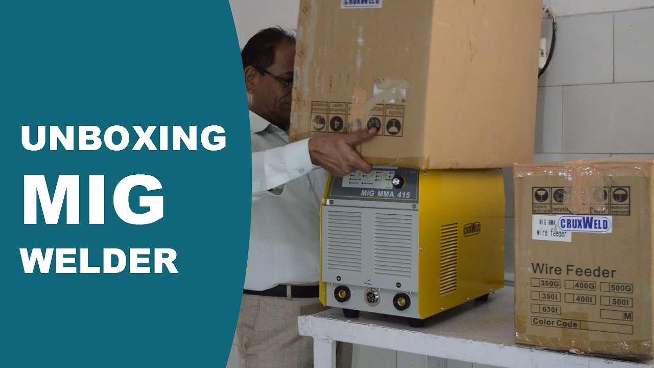 Unboxing and Setting Up A MIG Welding Machine - Welding Review - YouTube