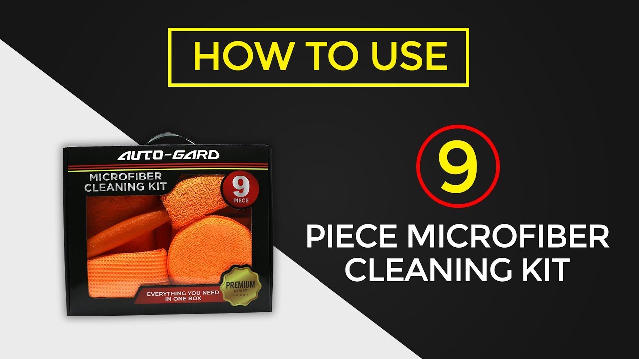 HOW TO USE: 9pc Microfiber Cleaning Kit - YouTube