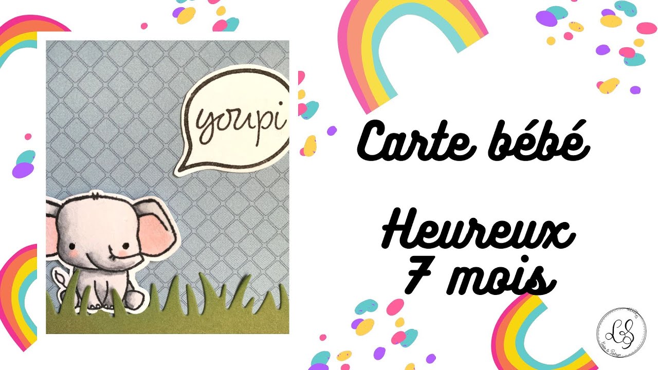 carte bébé 7 mois, pliage en Z - YouTube