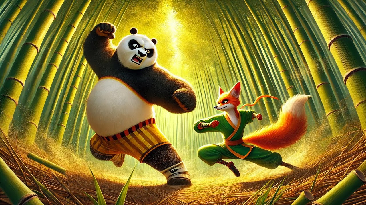 Po Vs Zhen Fight Scene | Zhen Betrays Po Scene | KUNG FU PANDA 4 (2024 ...