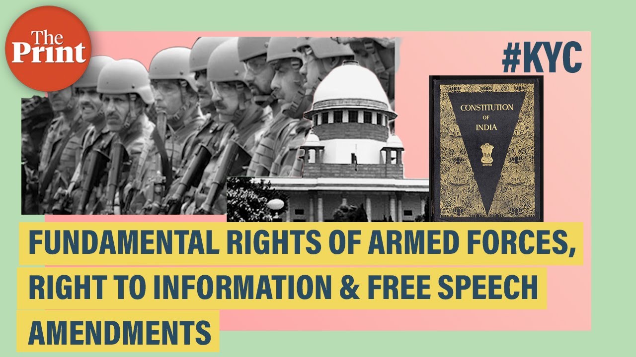Fundamental rights of armed forces, right to information & free speech ...