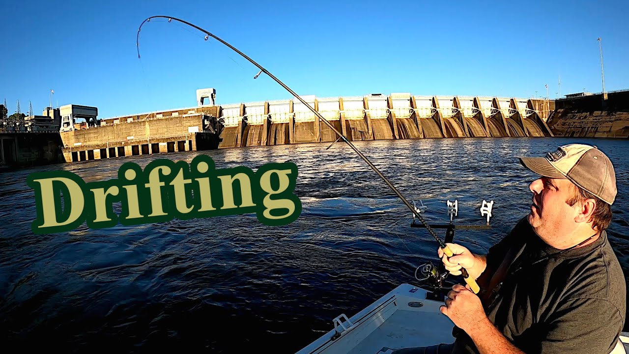 Free-Lining Drift Fishing for Catfish Below Fort Loudoun Dam - YouTube