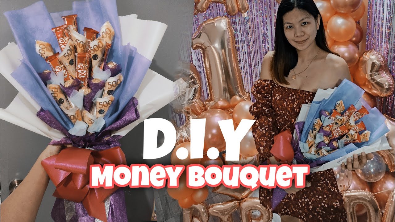 Money Bouquet Tutorial | Money Bouquet DIY | Money Bouquet with ...