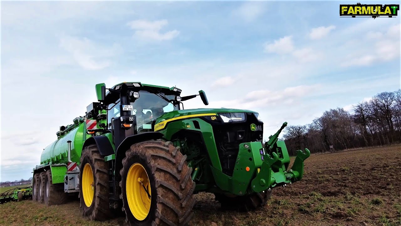 JD 8R410 eAutoPowr & Joskin E-Drive DEMOTOUR #FarmulaT - YouTube