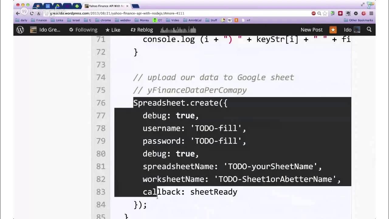APIs, NodeJS and Google Docs (GDL-Israel) - YouTube