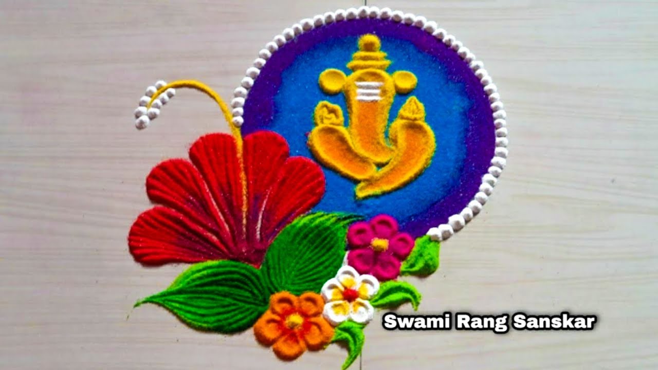 Ganesha Sketches Simple For Rangoli