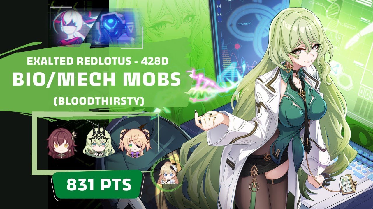 Honkai Impact 3: Exalted RL Bio/Mech Mobs - Bloodthirsty (428D) 831 pts ...