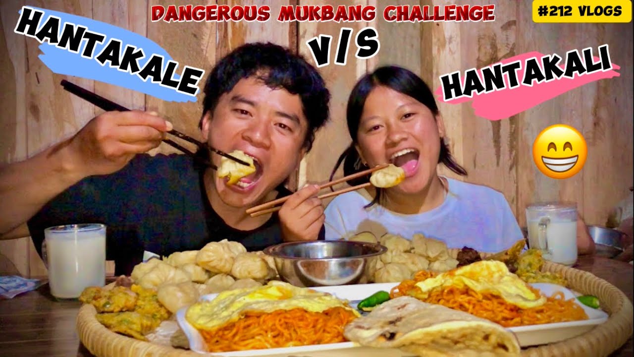 Dangerous and over comedy Mukbang challenge with @Surakshyavlogs / Don ...