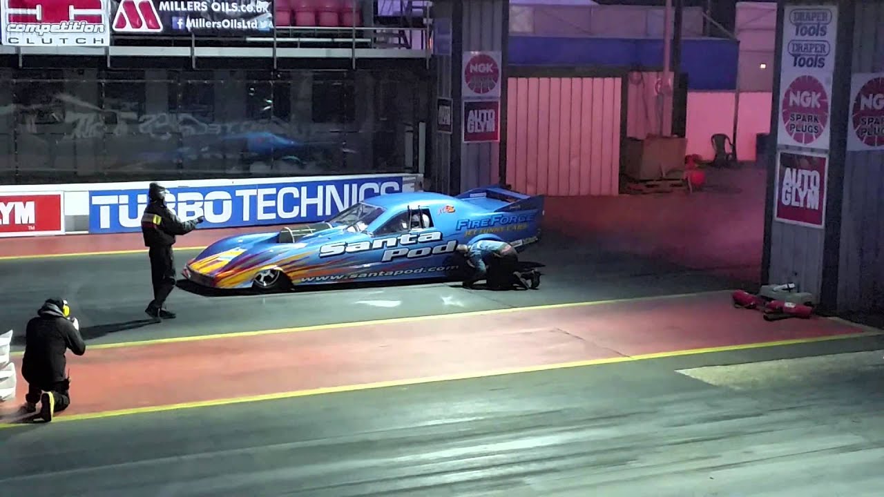 Fireforce 3 at Santa Pod Saturday Night Special 21 March 2015 - YouTube