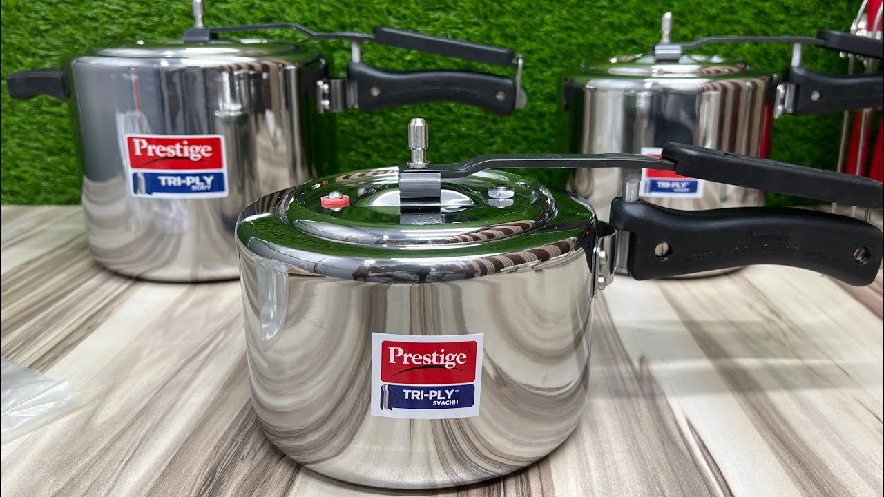 Prestige New Launch 🚀 Triply Steel heavy Pressure cooker Big Deals ...