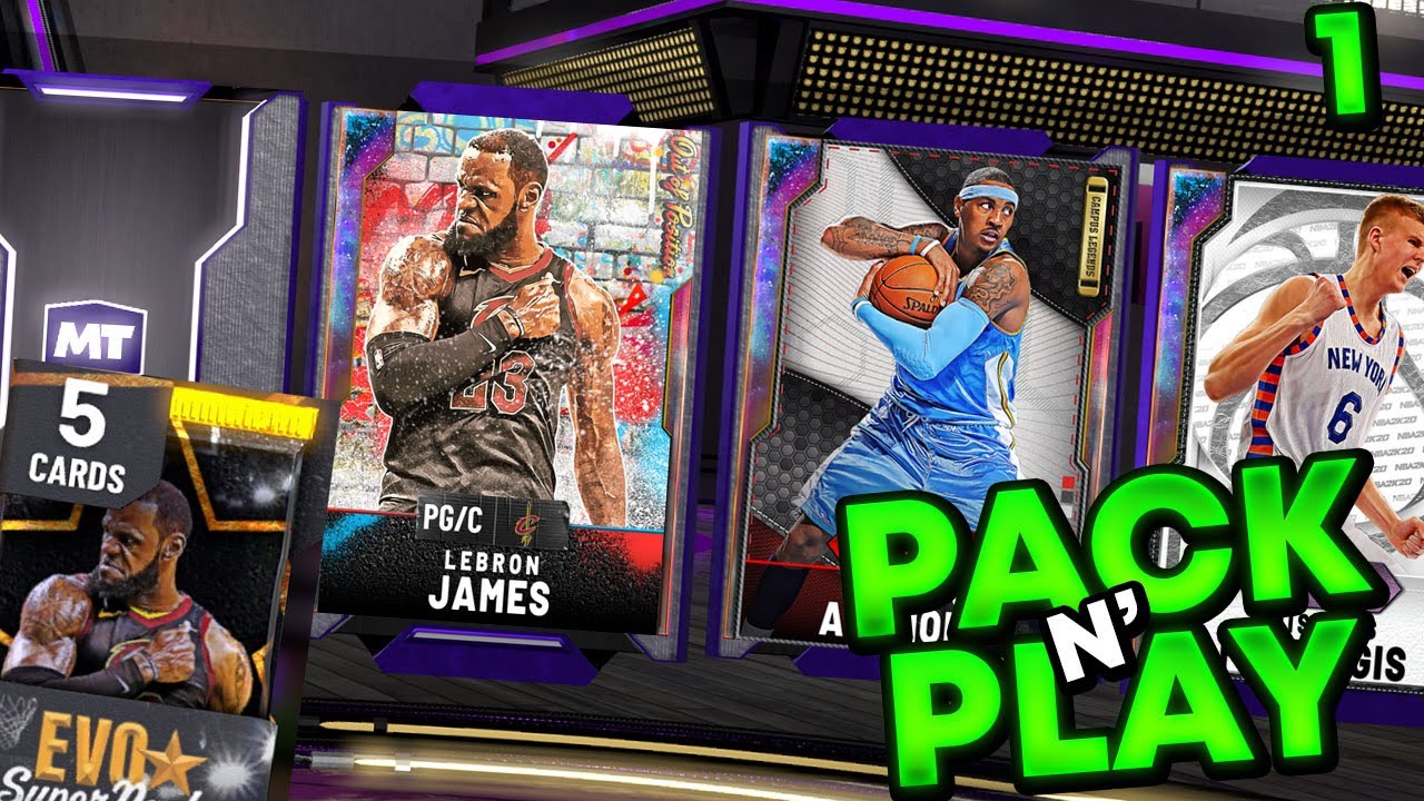 EVO SUPER PACKS!! PLAYING AN OVERALL CHEESER PACK & PLAY #1 NBA 2K20 ...