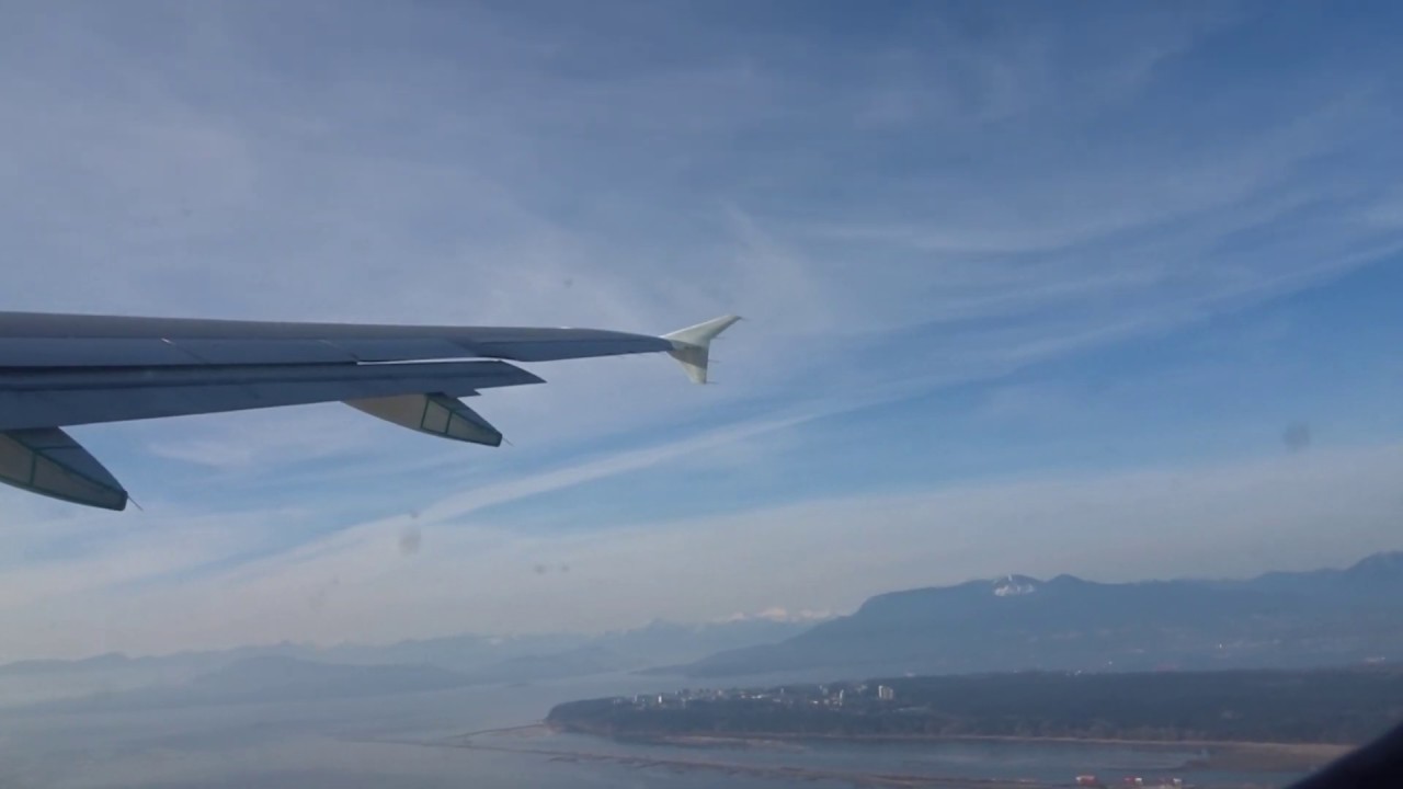 Air Canada flight Vancouver to Ottawa, Canada take off - YouTube
