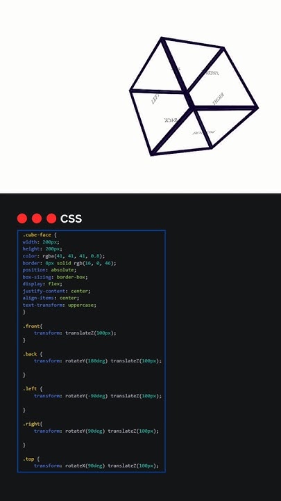 CSS 3D Cube #coding #webcoding #webdesign #programming #shorts #trending #virolshort - YouTube