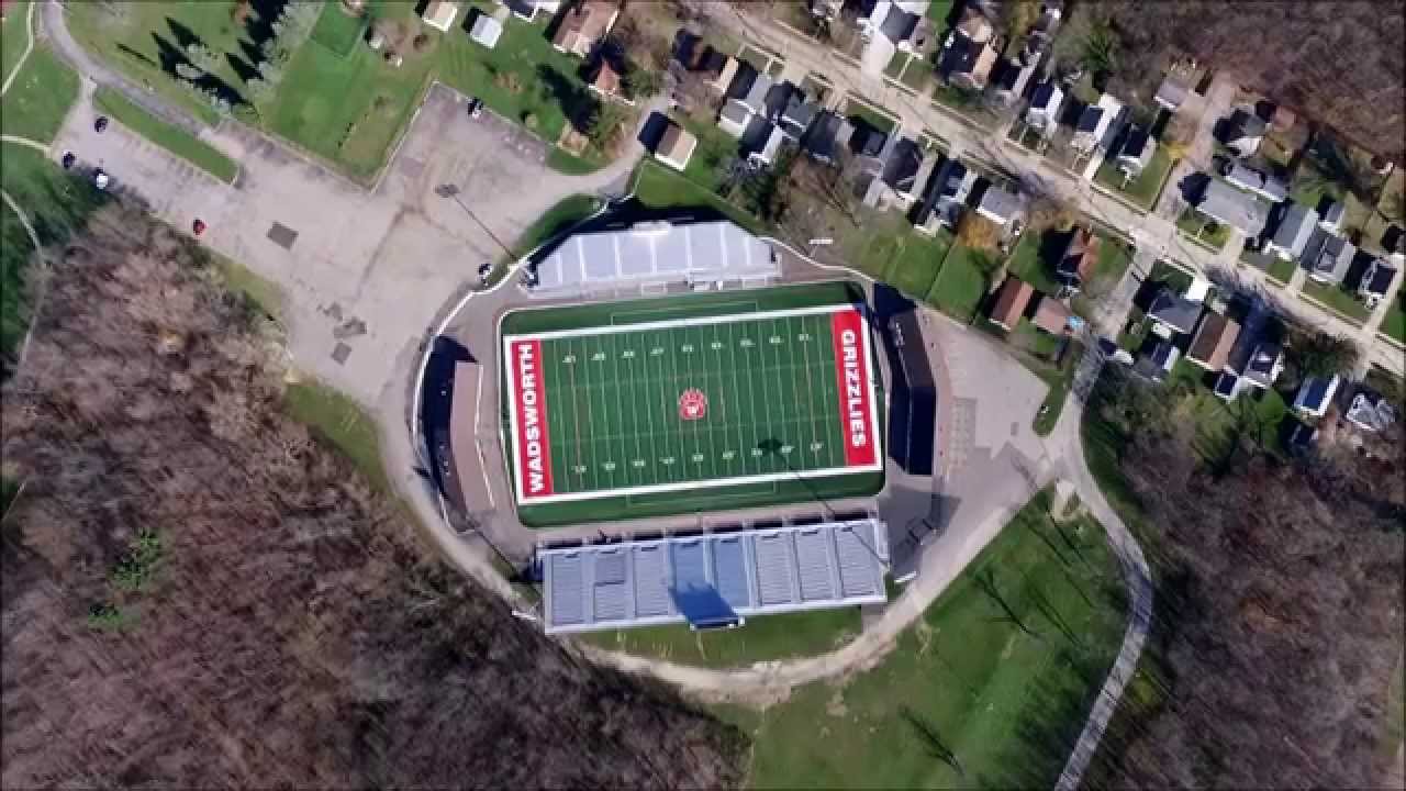 Flight #1 Wadsworth HS Football Field - YouTube