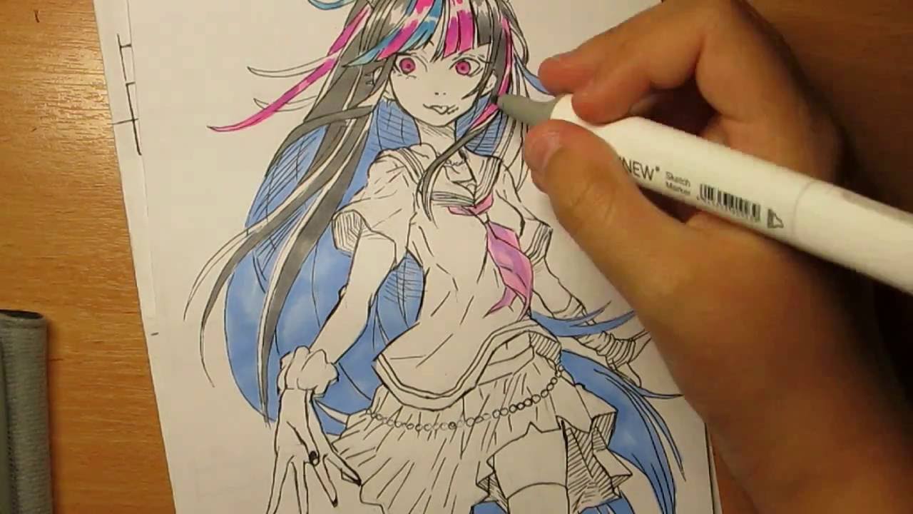 Draw Ibuki Mioda from Super Danganronpa 2 - YouTube