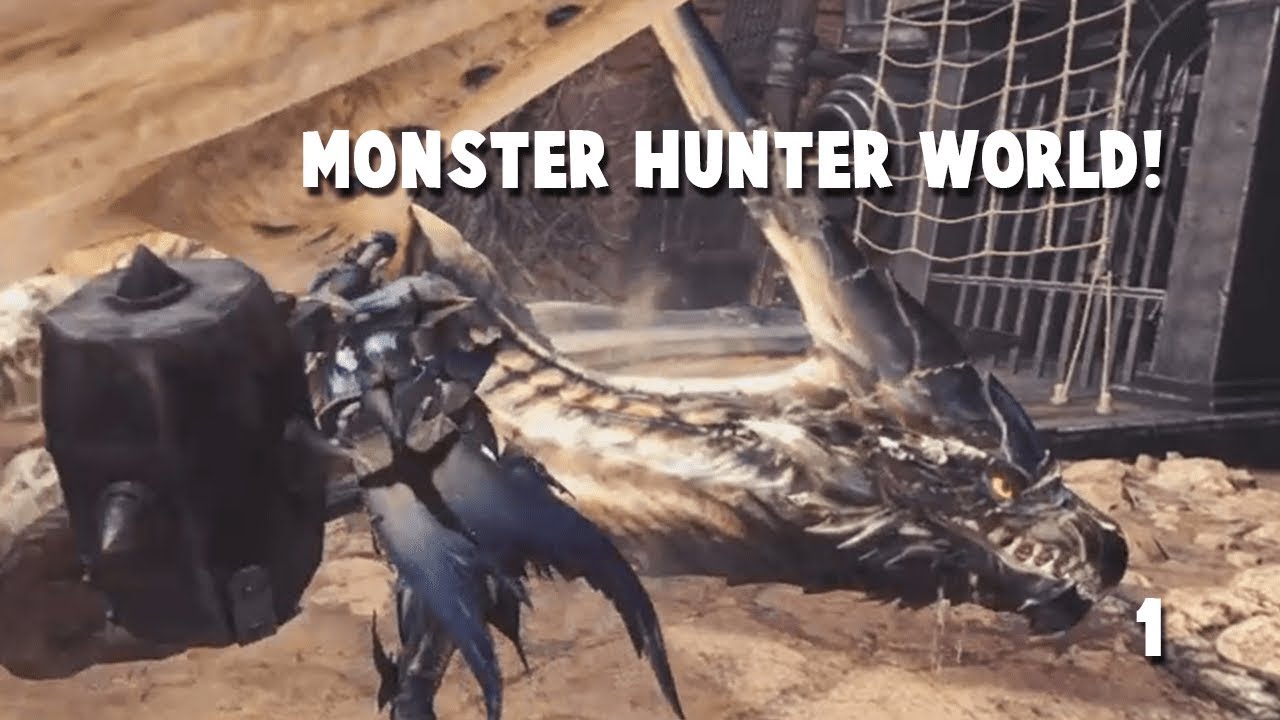 HUNTING A DRAGON! | Monster Hunter World (PS4) Gameplay - Ep. 1 - YouTube