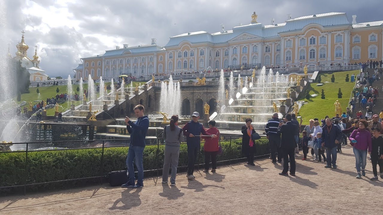 PETERHOFF PALACE GARDENS St Petersburg Russia - YouTube