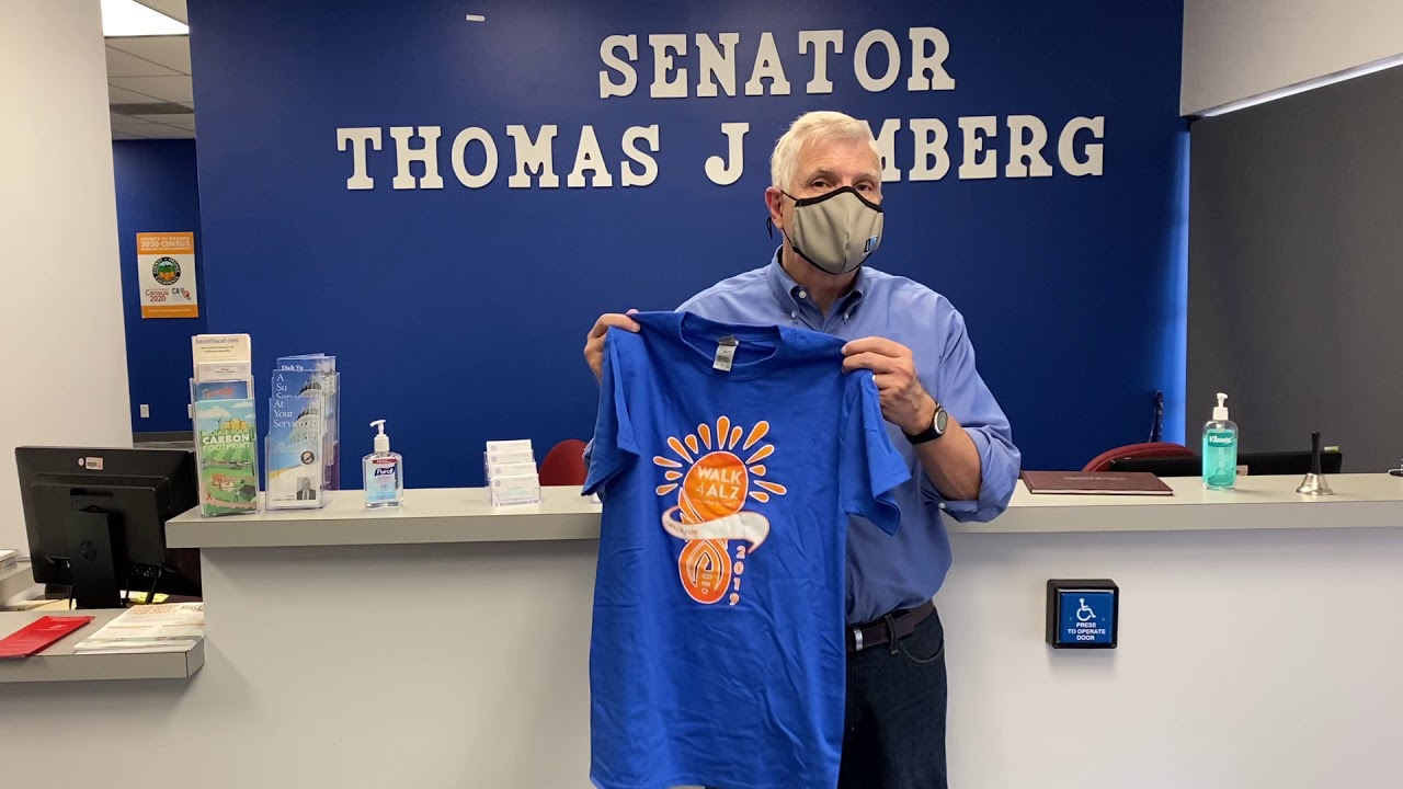 Message from Senator Tom Umberg | Walk4ALZ & Run4ALZ - YouTube