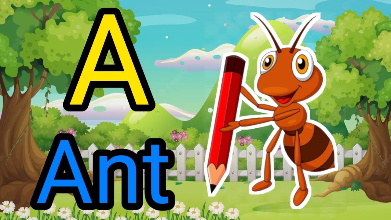 A for Ant, B for Ball | Alphabets, Alphabet Songs | English Alphabet ...