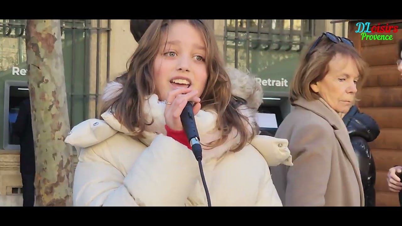 2éme chanson d'Eva (11 ans), sur le cours Mirabeau à Aix en Provence ...
