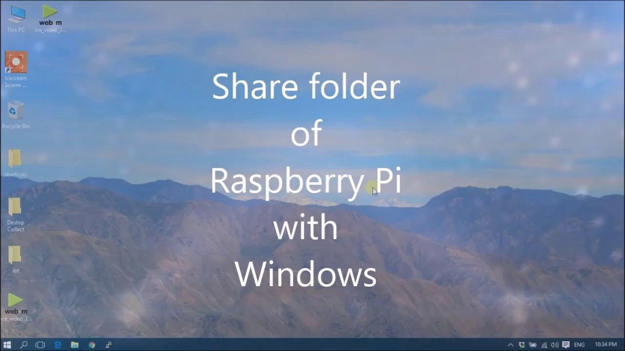 Raspberry Pi folder share with Windows - YouTube