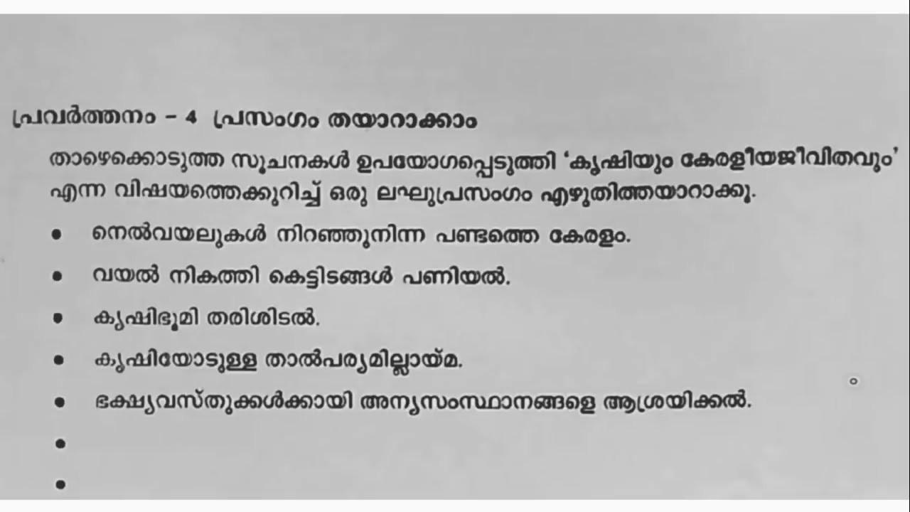 Class 4 MALAYALAM annual examination,annual exam question answer - YouTube