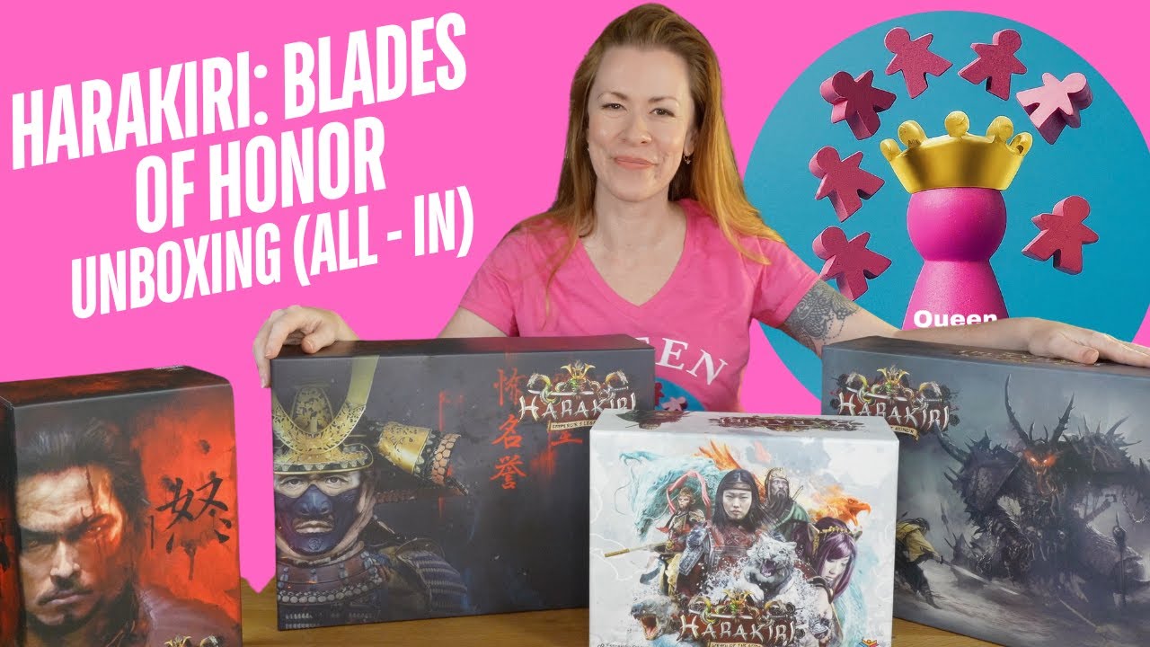Harakiri: Blades of Honor - All in pledge unboxing - Queen of the Board ...