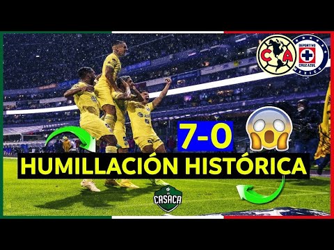 🚨 AMERICA APLASTÓ 7-0 a CRUZ AZUL ⚽🏆 Liga Mx | CLASICO JOVEN - YouTube