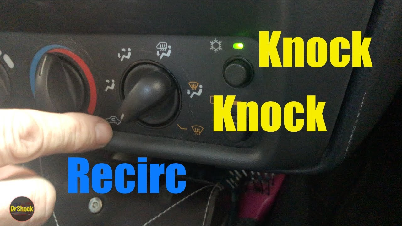 1995 - 2005 GM AC Recirculation Mode Actuator Knocking Repair ...