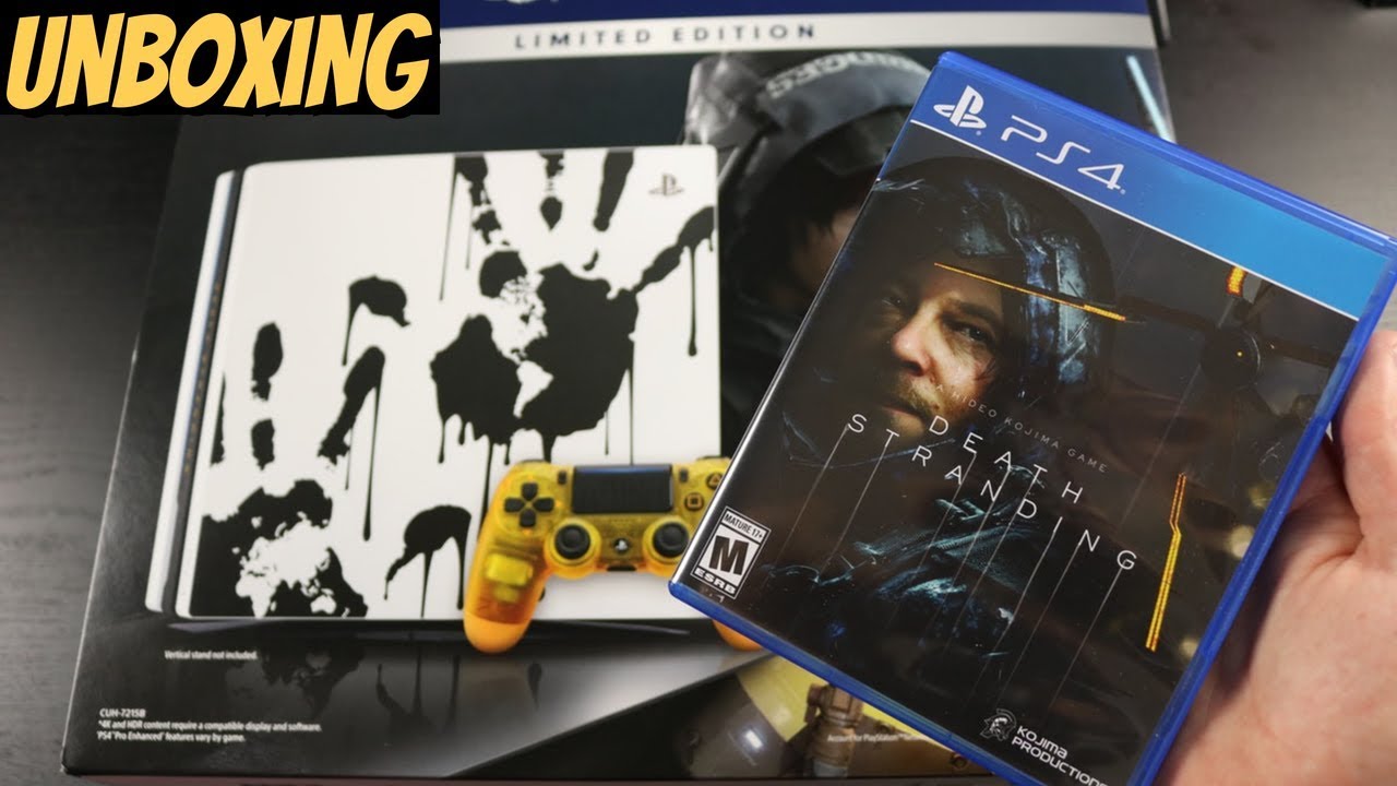 UNBOXING THE DEATH STRANDING PS4 PRO LIMITED EDITION - YouTube
