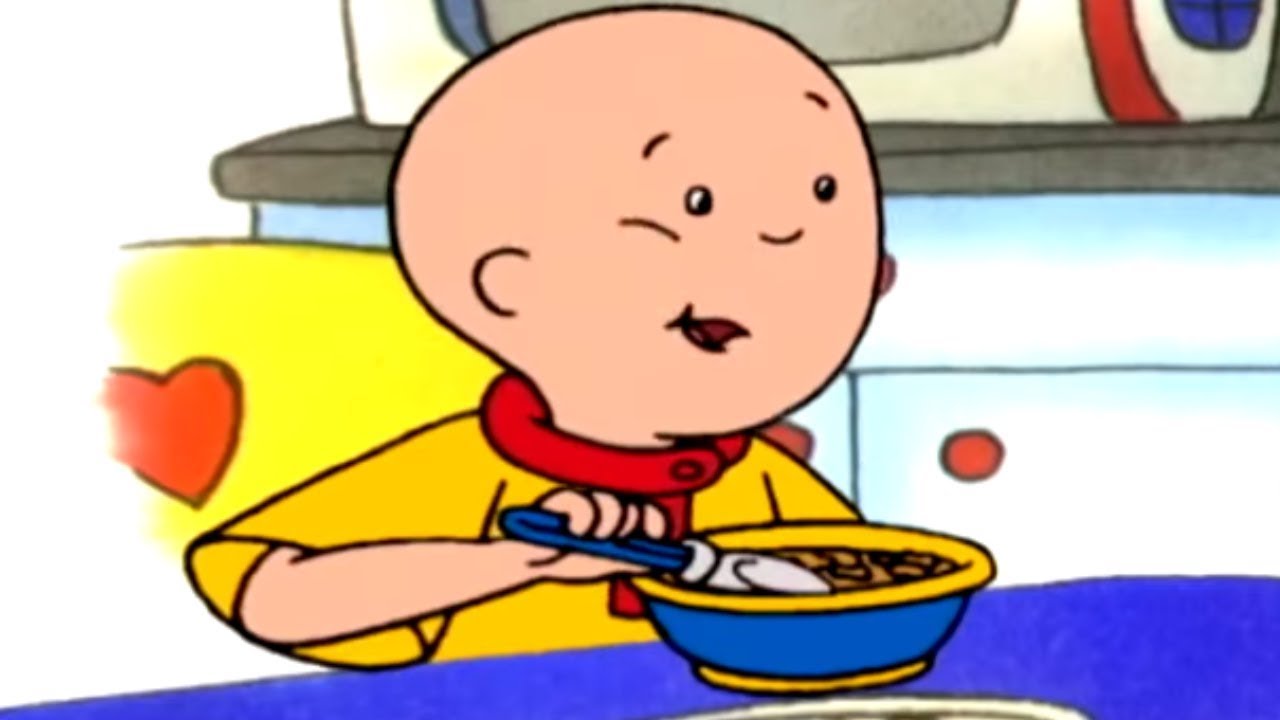 Caillou's Loud Eating | Caillou | Cartoons for Kids | WildBrain Kids ...