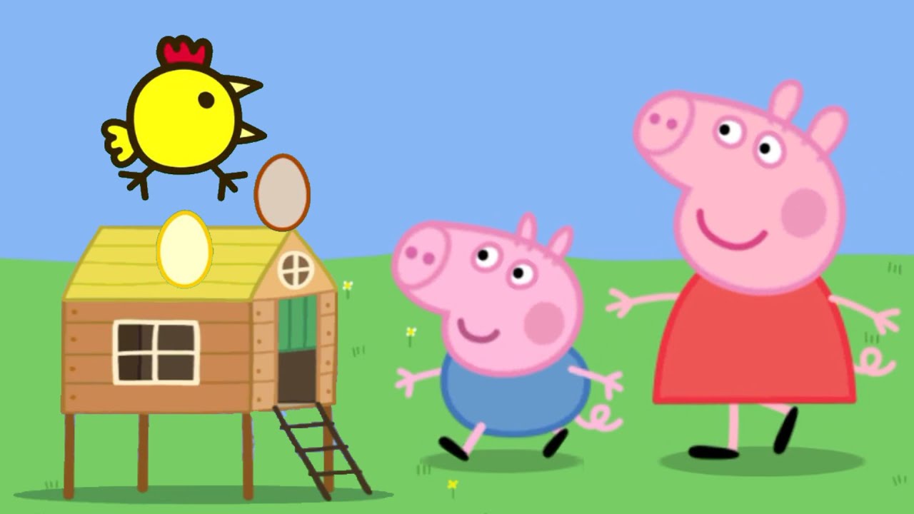 Peppa Pig Happy Mrs Chicken - Gameplay with cute Little Pig! - YouTube