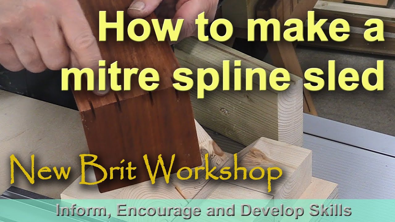How to make a mitre spline sled - YouTube