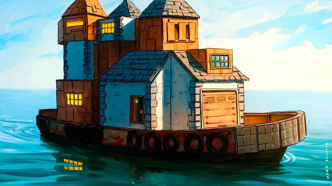 I Built the first Moving Base in Survival Rust... - YouTube