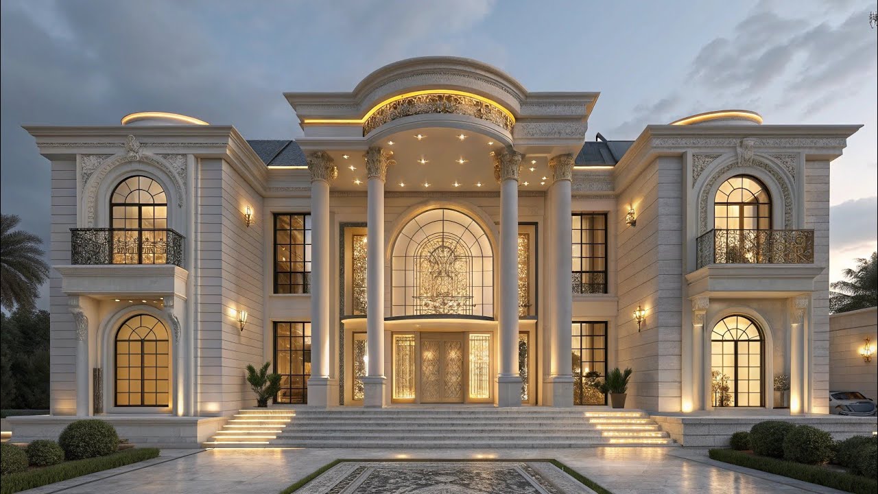 Luxurious VERSACE Inspired Mega Mansion | Living Room & Interior Design ...