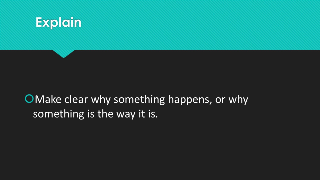 How to Answer QUESTION words like Discuss, Comment, Explain... - YouTube