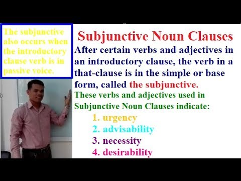 Learning English Grammars: Subjunctive Noun Clauses (Part 4) - YouTube
