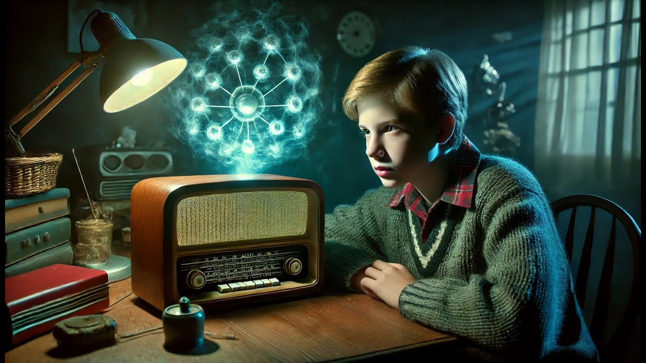YOUNG HUMAN PURCHASES AN OLD RADIO AND DISCOVERS IT TRANSMITS ALIEN ...