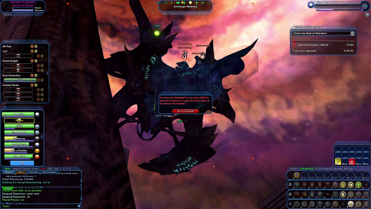 Defeating Seed of Hamidon with just 8 players. - YouTube