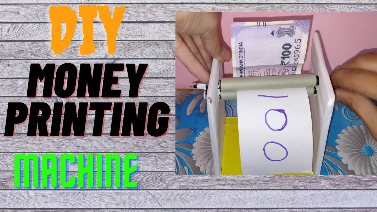 DIY Money Printing Machine With Cardboard || How To Make Magical Money ...