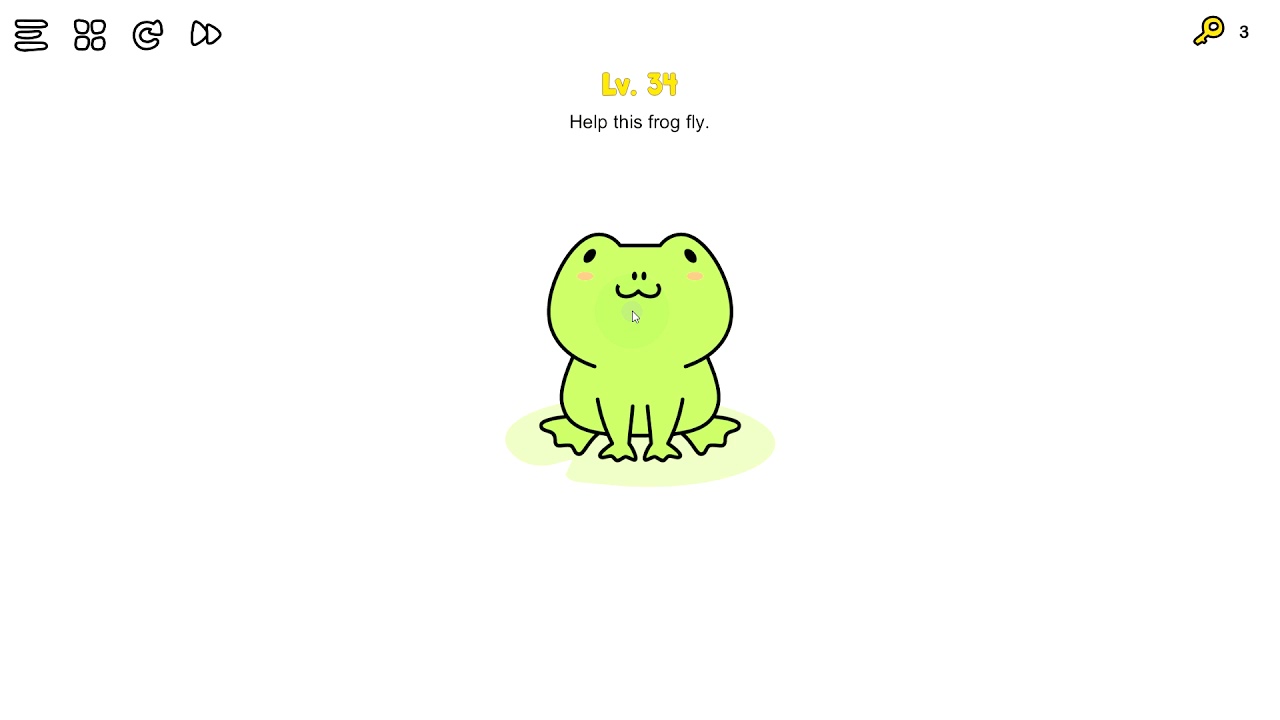 Brain Test Lv34 Help this frog fly - YouTube