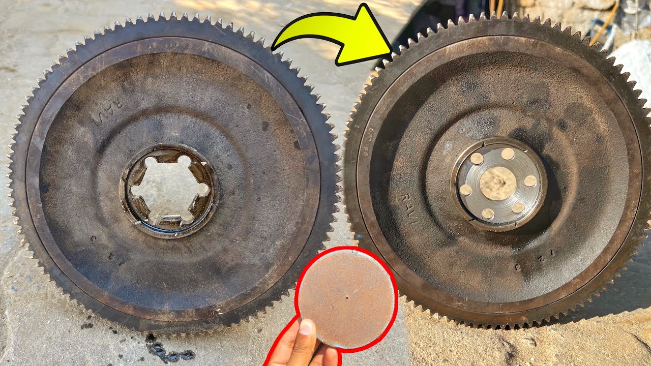 Repairing of Broken Finger Flywheel With Amazing Technically Method ...