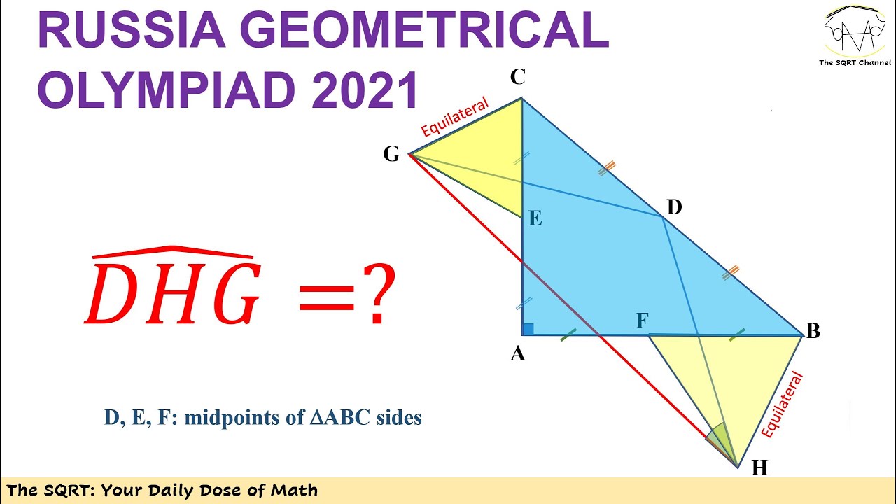 Russia Geometrical Olympiad - Right Triangle, Midpoints and Equilateral ...
